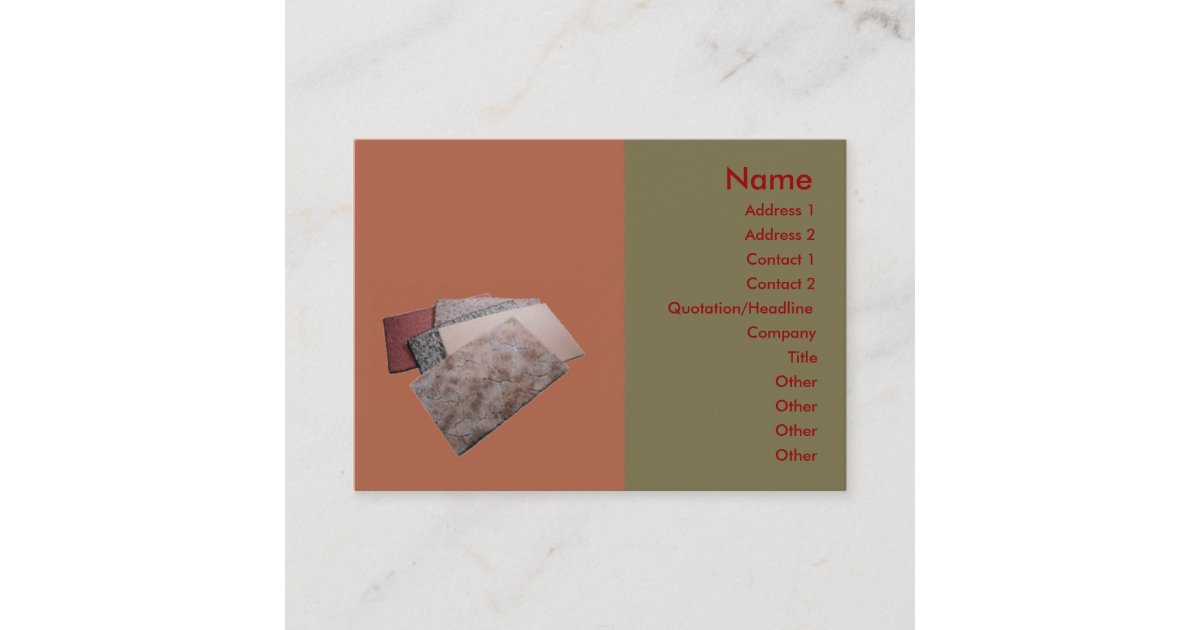 Carpets Business Card | Zazzle