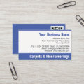 Carpets & Floorcoverings QR Code Business Card | Zazzle