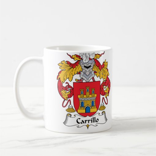 Carrillo Family Crest Coffee Mug | Zazzle