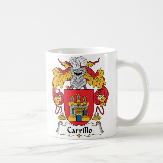 Carrillo Family Crest Coffee Mug | Zazzle.com