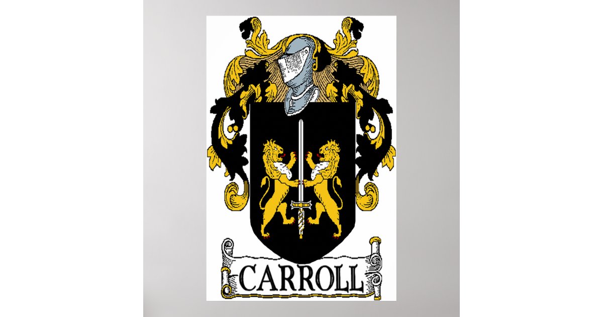 Carroll Coat of Arms Canvas Print | Zazzle