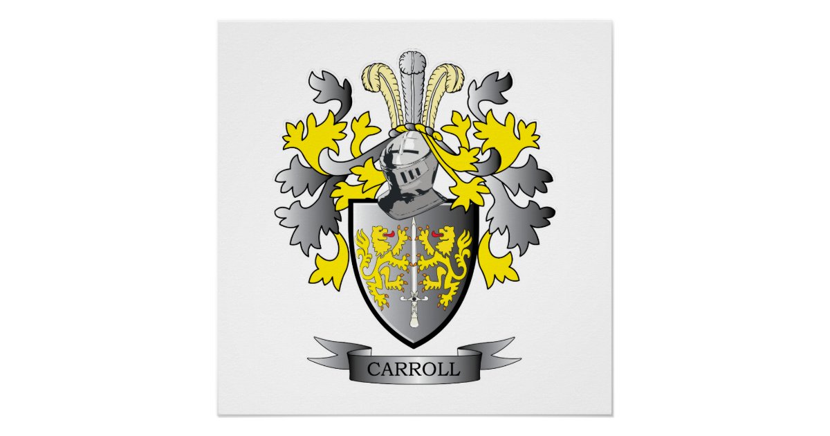 Carroll Coat of Arms Poster | Zazzle