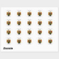 CARROLL FAMILY CREST - CARROLL COAT OF ARMS CLASSIC ROUND STICKER | Zazzle