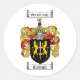CARROLL FAMILY CREST - CARROLL COAT OF ARMS CLASSIC ROUND STICKER | Zazzle