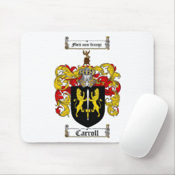 CARROLL FAMILY CREST - CARROLL COAT OF ARMS MOUSE PAD | Zazzle