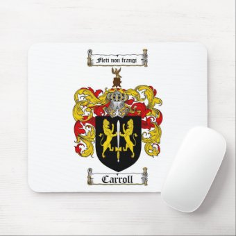 CARROLL FAMILY CREST - CARROLL COAT OF ARMS MOUSE PAD | Zazzle