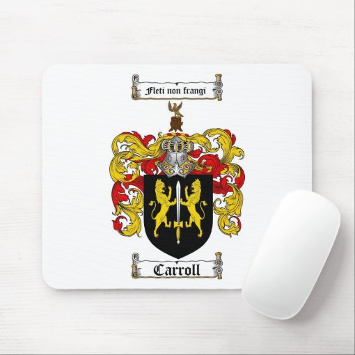 CARROLL FAMILY CREST - CARROLL COAT OF ARMS MOUSE PAD | Zazzle