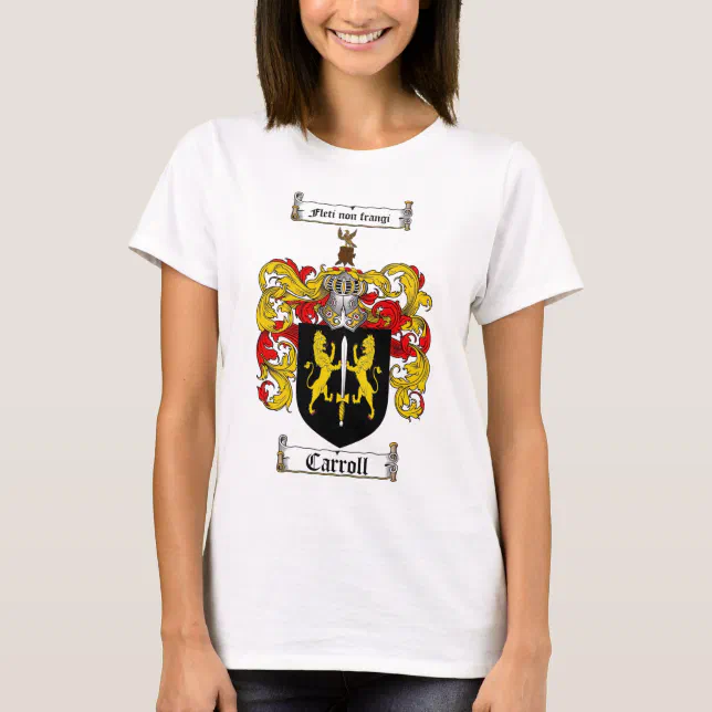 CARROLL FAMILY CREST - CARROLL COAT OF ARMS T-Shirt | Zazzle