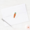 Carrot classic round sticker | Zazzle