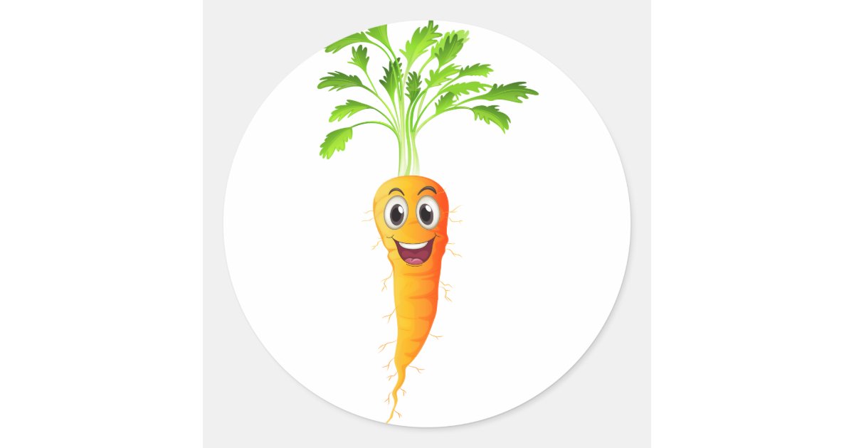 Carrots Classic Round Sticker | Zazzle