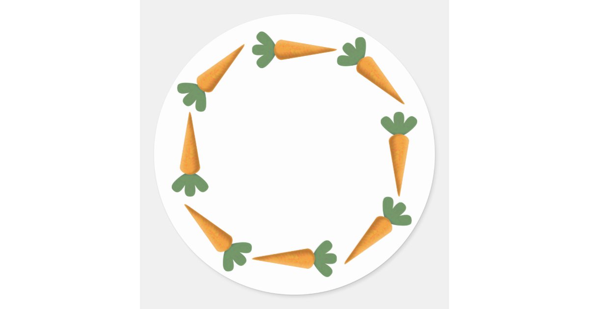 Carrots Classic Round Sticker | Zazzle
