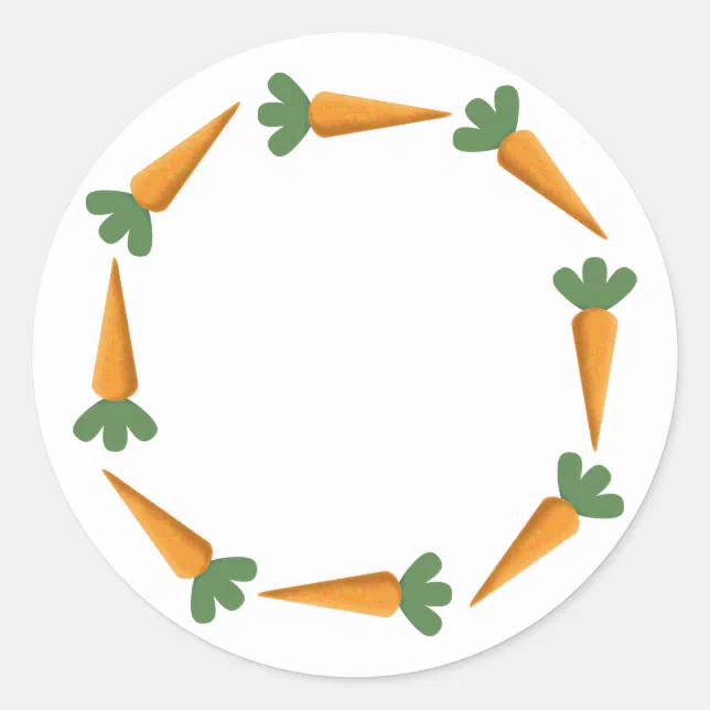 Carrots Classic Round Sticker | Zazzle