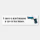 Carry a gun bumper sticker | Zazzle
