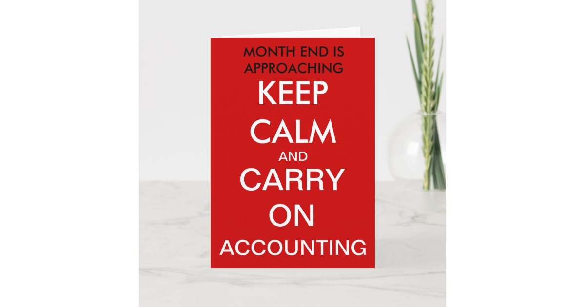 Carry on Accounting Accountant Birthday Card | Zazzle.com