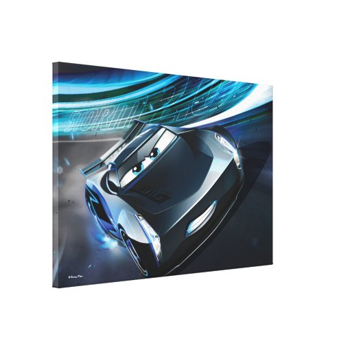 Cars 3 | Jackson Storm - Storming Through Canvas Print | Zazzle