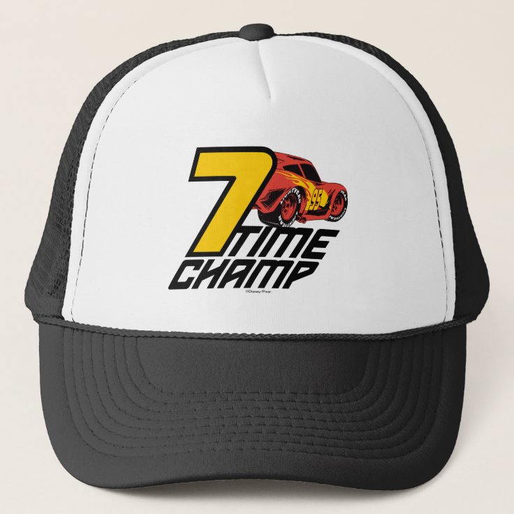 Cars 3 | Lightning McQueen - 7 Time Champ Trucker Hat | Zazzle