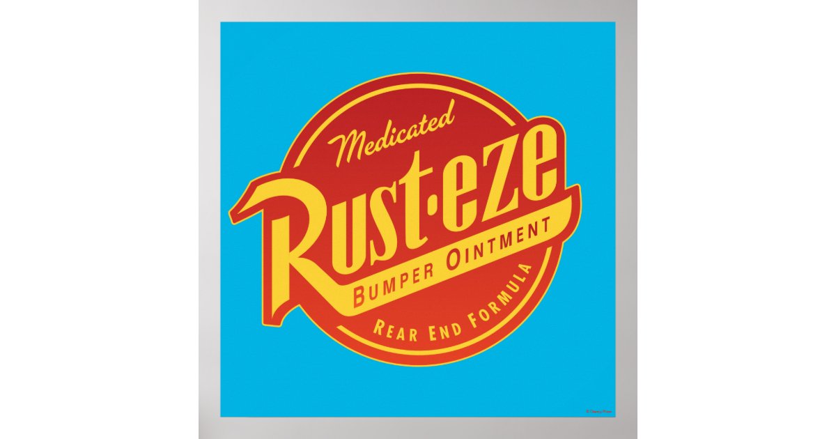Cars 3 | Rust-eze Logo Poster | Zazzle