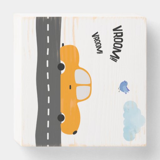 Cars and Trucks Sports Car Wood Box Sign | Zazzle