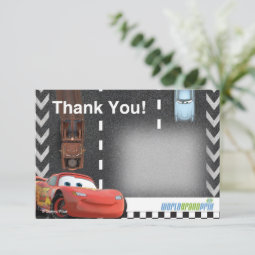 Cars Birthday Thank You | Zazzle