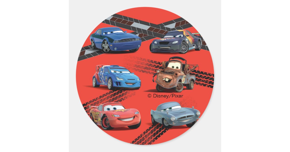Cars Classic Round Sticker | Zazzle