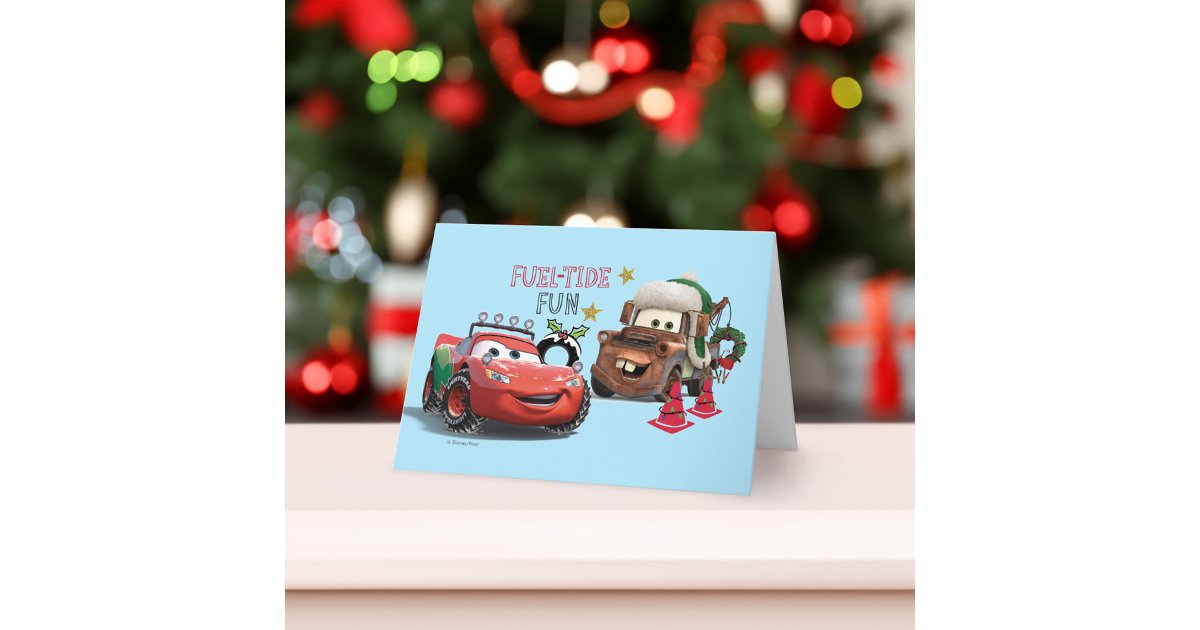 Cars | Fuel-Tide Fun Holiday Card | Zazzle