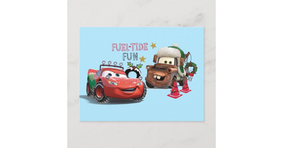Cars | Fuel-Tide Fun Holiday Postcard | Zazzle