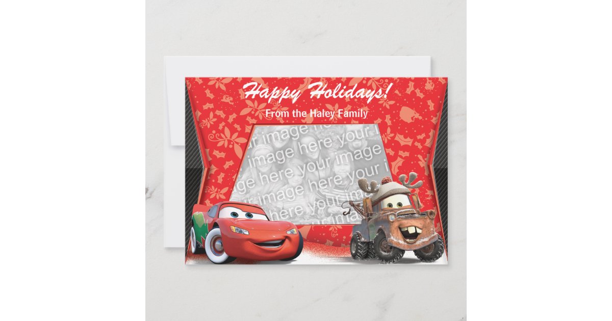 Cars Holiday Photo Card | Zazzle