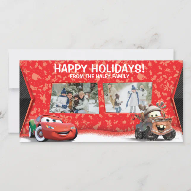 Cars Holiday Photo Card | Zazzle