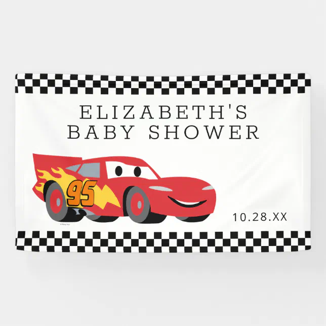 Cars - Lightning McQueen Baby Shower Banner | Zazzle