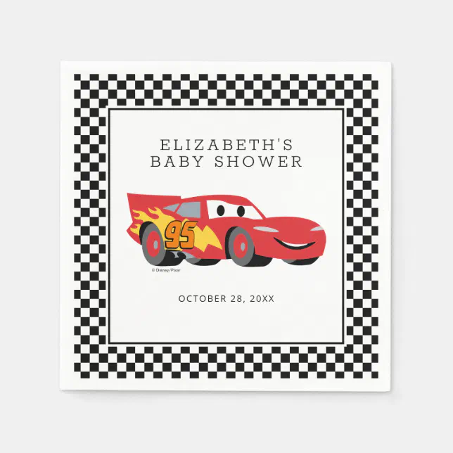 Cars Lightning McQueen Baby Shower Napkins | Zazzle
