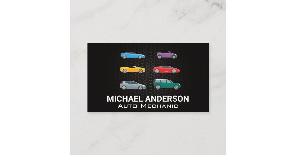 Cars Logo | Auto Services Business Card | Zazzle