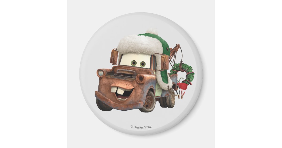 Cars | Mater In Winter Gear Magnet | Zazzle