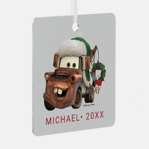 Cars | Mater In Winter Gear Metal Ornament | Zazzle
