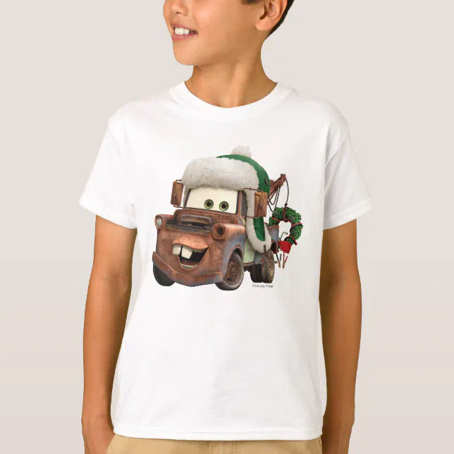 Cars | Mater In Winter Gear T-Shirt | Zazzle