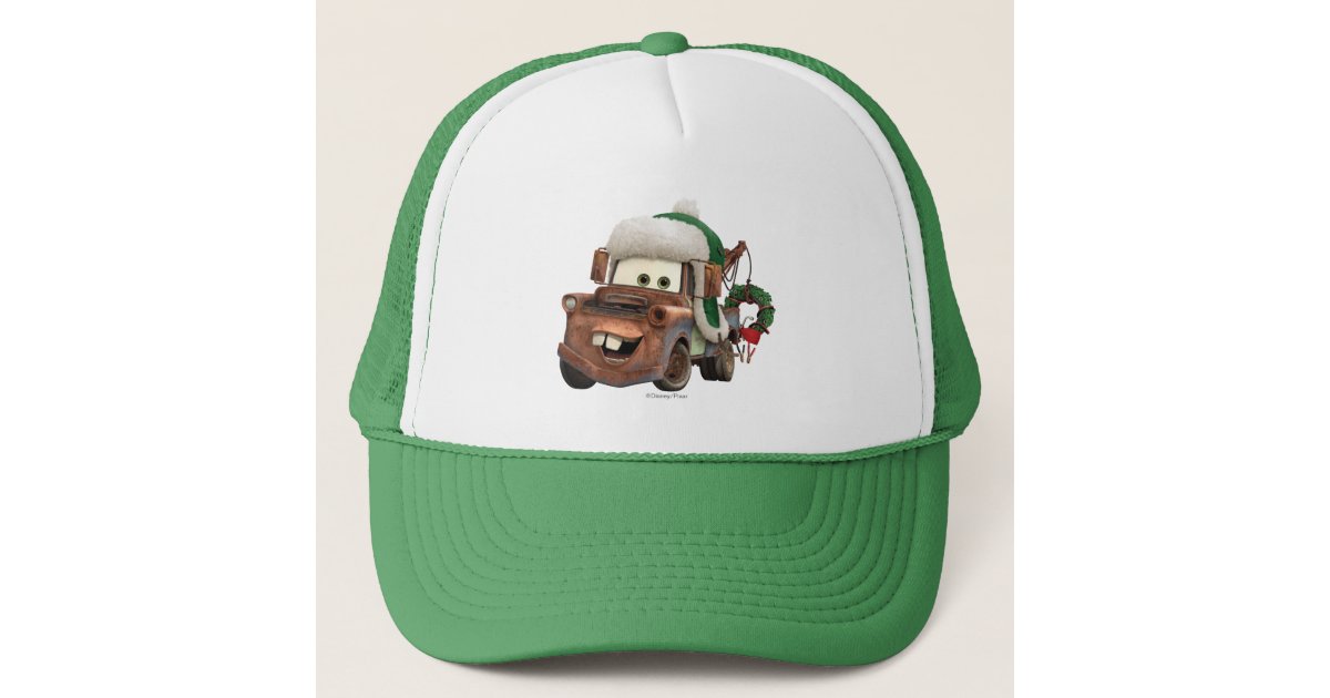 Cars | Mater In Winter Gear Trucker Hat | Zazzle