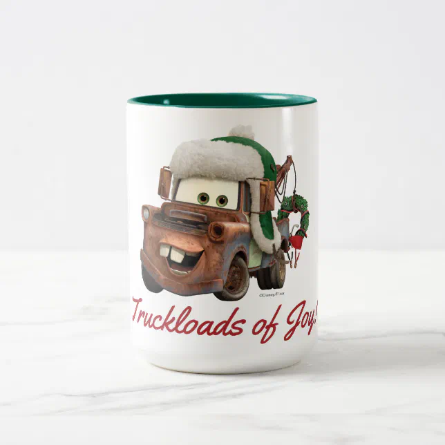 Cars | Mater In Winter Gear Two-Tone Coffee Mug | Zazzle