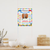Cars Transportation First Birthday sign poster | Zazzle