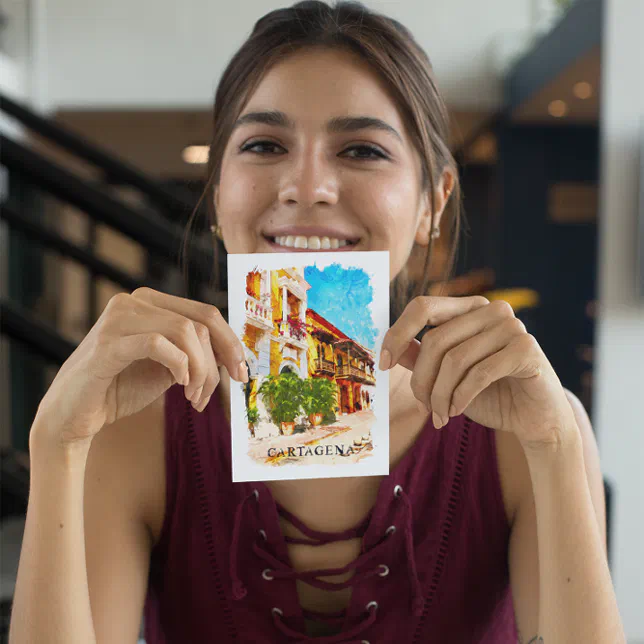 Cartagena Colombia Vintage Travel Postcard | Zazzle