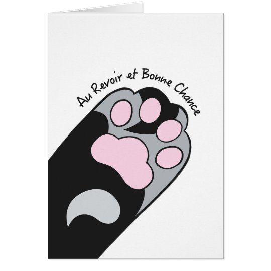 carte d'adieu / au revoir et bonne chance card | Zazzle.com