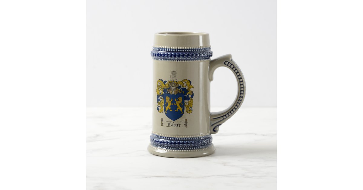 Carter Coat of Arms Stein / Carter Family Crest | Zazzle