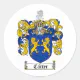 CARTER FAMILY CREST - CARTER COAT OF ARMS CLASSIC ROUND STICKER | Zazzle