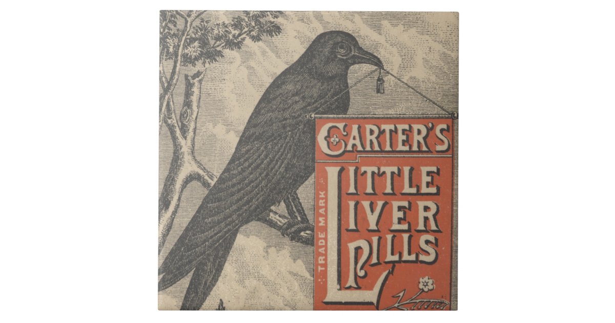 Carter's Little Liver Pills Ephemera Tile | Zazzle