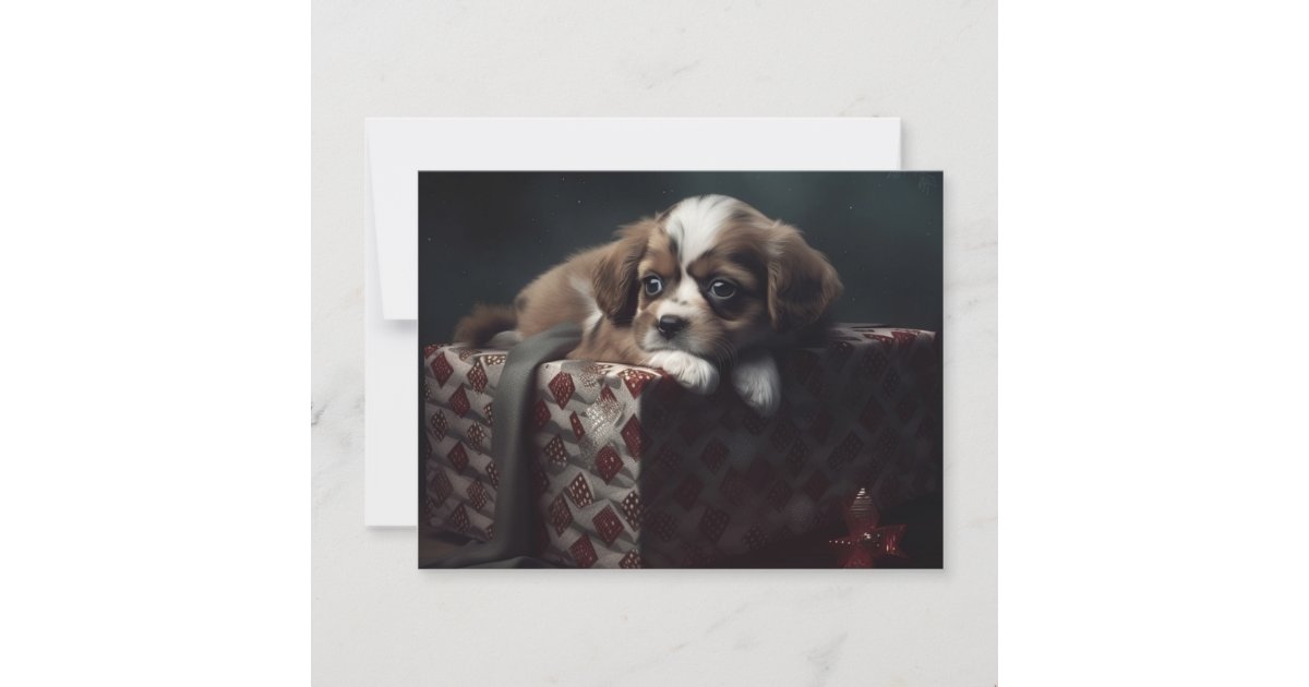 Cartes Postales Puppy Noël Postcard | Zazzle