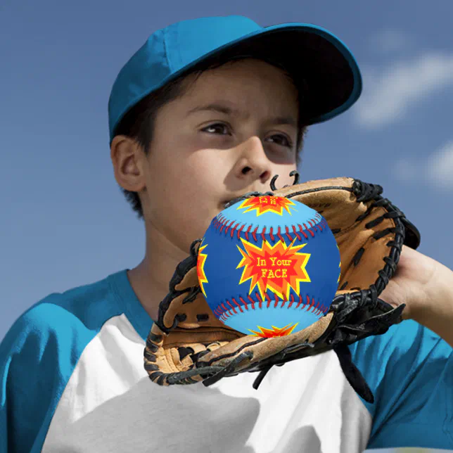 Cartoon Action Bubble In Your Face Smack Talk Baseball | Zazzle