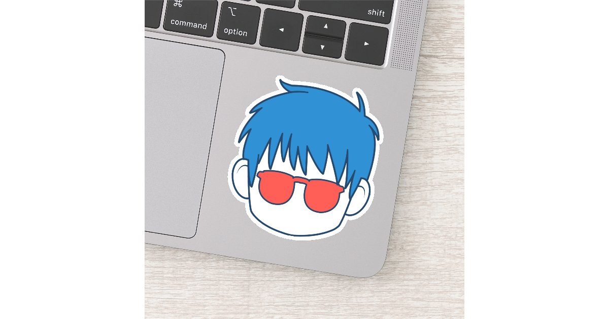 cartoon Anime boy Sticker | Zazzle
