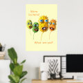 Cartoon Bacteria poster | Zazzle