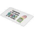 Cartoon Bingo Grandma license plate cover | Zazzle