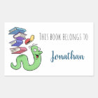 Funny name label sticker / bookplate / booklabel | Zazzle.com