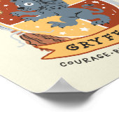 Cartoon Brave Gryffindor Crest Poster | Zazzle