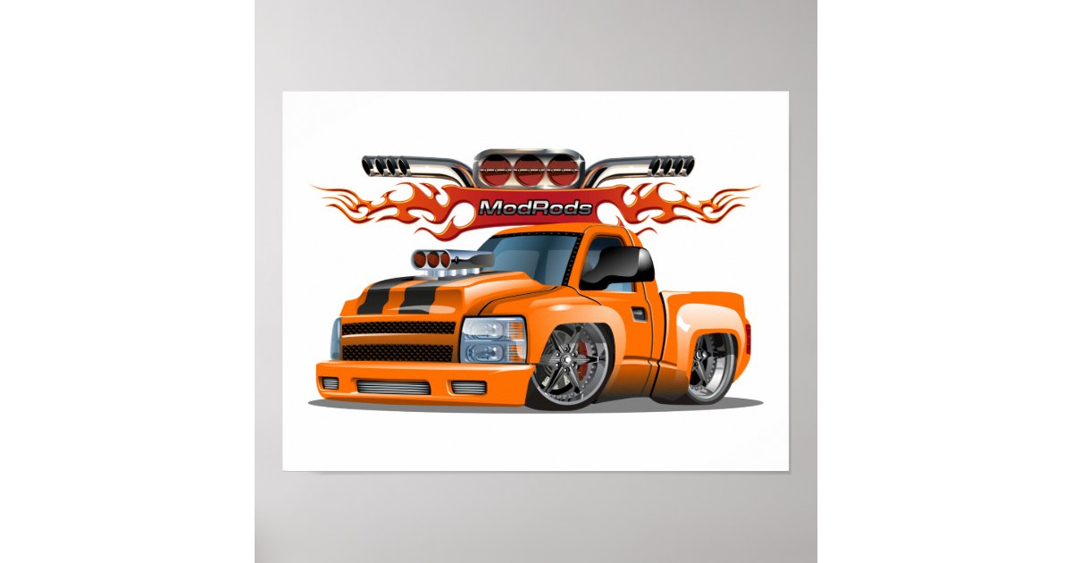 Cartoon car poster | Zazzle